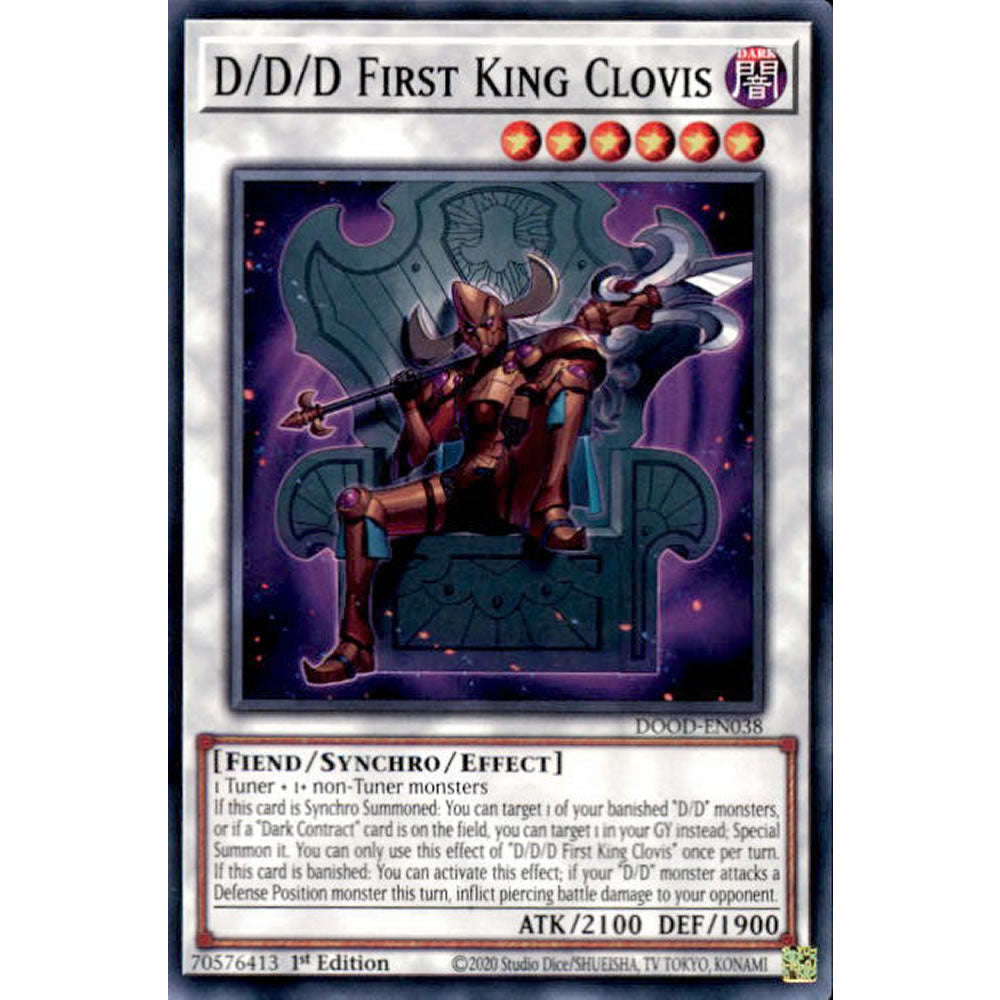 D/D/D First King Clovis DOOD-EN038 Yu-Gi-Oh! Card